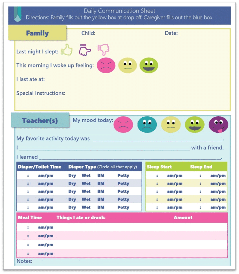 Routines: Sharing Information with the Family - Early Child Training Center
